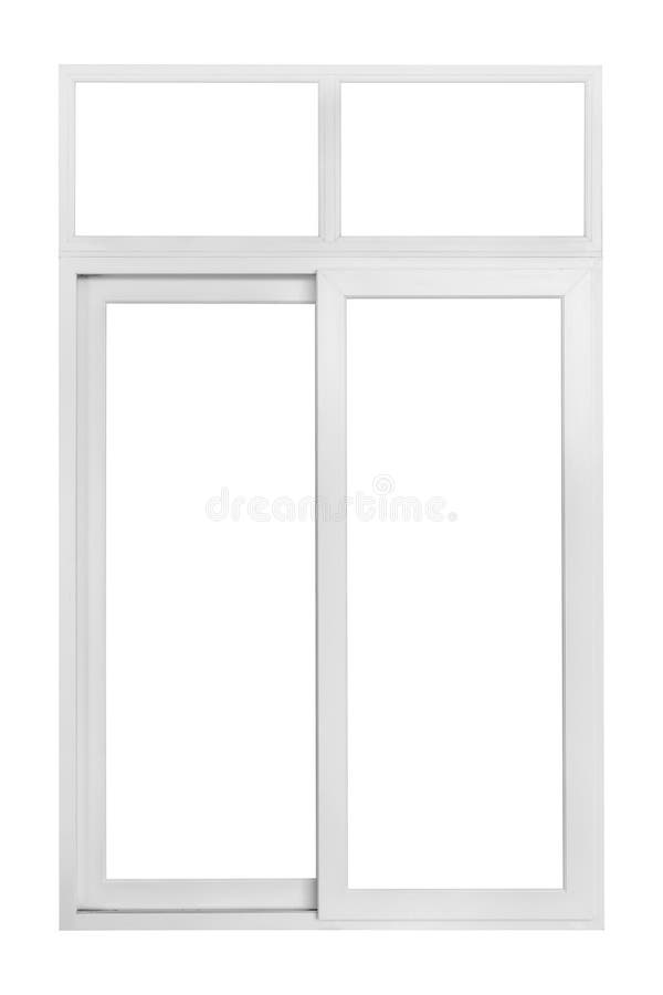 Real Modern House Window Frame Isolated on White Background Stock Image ...
