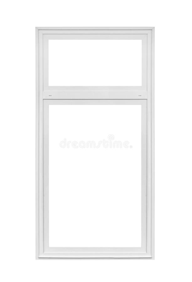 Real Modern House Window Frame Isolated on White Background with ...