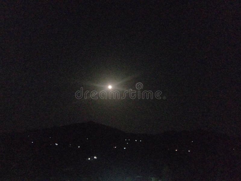 A Real Night Moon View in India. Stock Photo - Image of moon, night ...