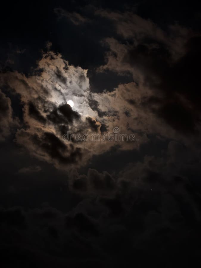 Full moon clouds sky stock image. Image of night, beam - 12892579