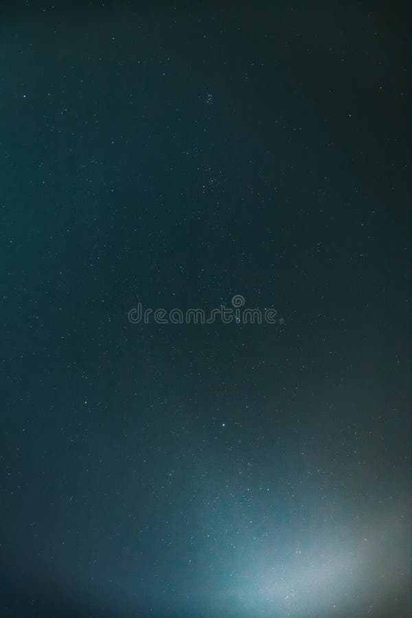 Real Night Sky Stars. Natural Starry Sky Dark Blue Background Backdrop ...