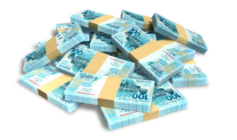 Philippines Money Isolated on White Background. Stock Illustration ...