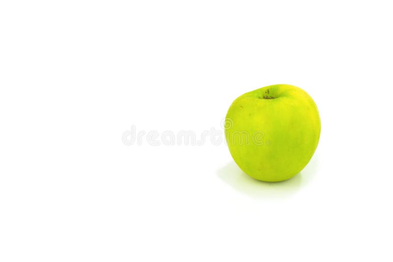 Real Organic Green Apple Isolated Stock Image - Image of nutrition ...