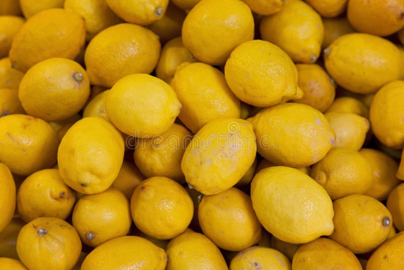 Real Organic Lemon Fruits at Stall Stock Photo - Image of cash, natural ...
