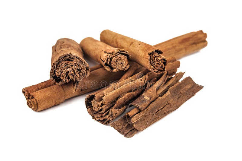 Real Original Cinnamon Sticks on White Stock Image - Image of plant ...