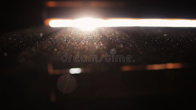 Real Particles of Dust in a Light Ray from the Window Stock Video ...