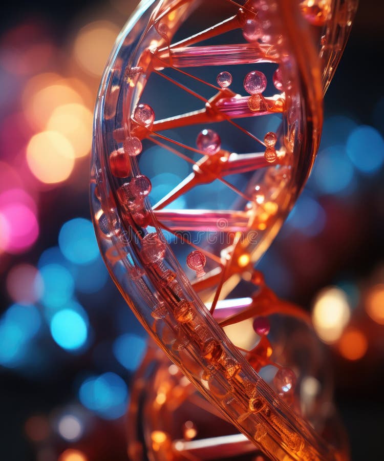 Real Picture DNA Helix Structure Stock Illustration - Illustration of ...