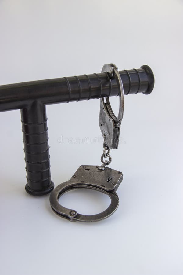 The Key of the House in Handcuffs, Isolated on White Background Stock ...