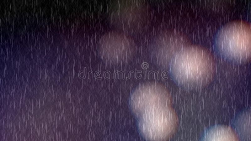 Real Rain Drops Falling Seamless 4K Loop Video Animation. Stock Video ...