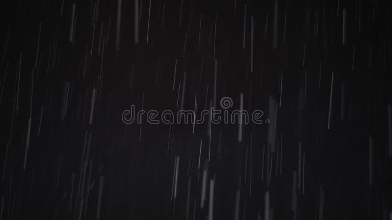 Real Rain Natural Drops Falling or Snow 4K Alpha Channel Footage. Heavy ...