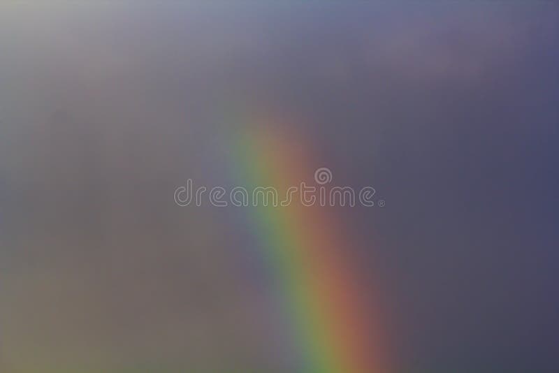 Real Rainbow Above a Small Village Stock Image - Image of scenery ...
