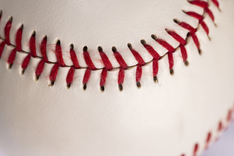 A Real Round Baseball Ball Close-up Stock Image - Image of ball ...