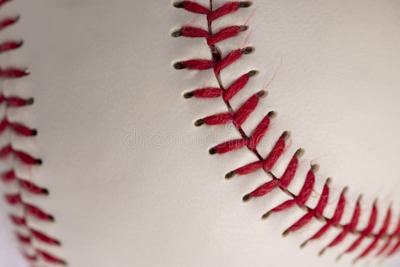 A Real Round Baseball Ball Close-up Stock Image - Image of white, sport ...