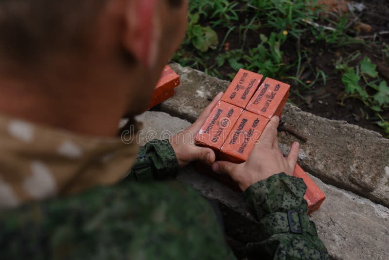 Real Russian Trotyl Trinitrotoluol TNT Explosives in Hand Editorial ...