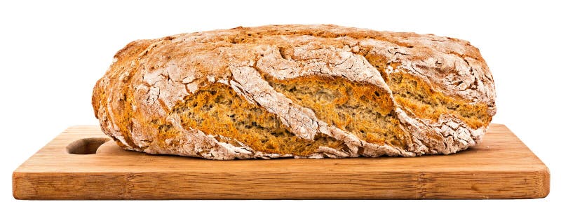 Real rustic bread stock photo. Image of cooked, isolated - 75697750
