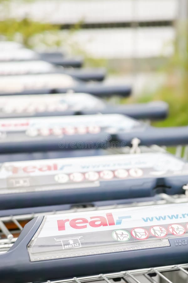 Real shopping carts editorial image. Image of space, copyspace - 69585115