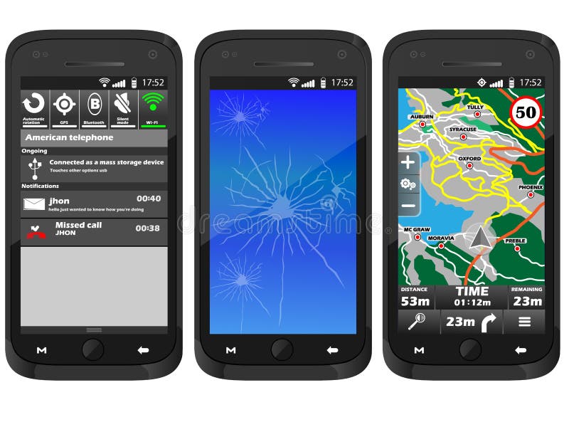 Real smartphone icon stock vector. Illustration of icon - 65572818