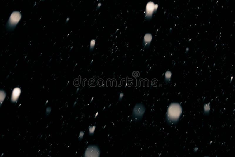 Real Snow on Black Background, it is Snowing, Blend Layer for Screen ...