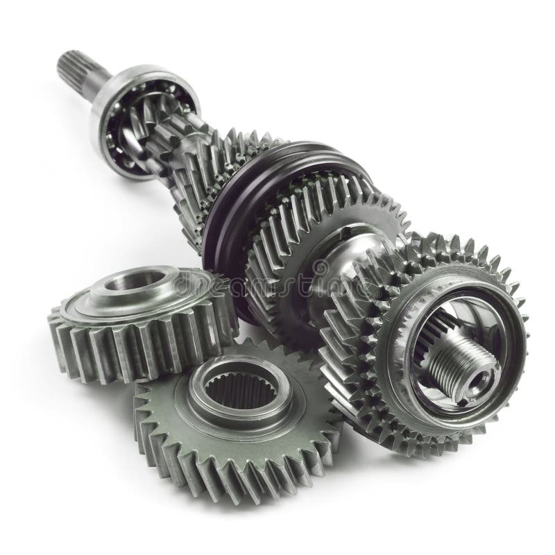 Real stainless steel gears stock photo. Image of compression - 33727000