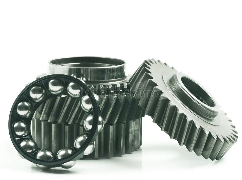 Real stainless steel gears stock image. Image of metallic - 49416439
