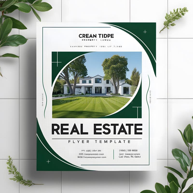 Real State Flyer Template Banner Design Stock Illustration ...