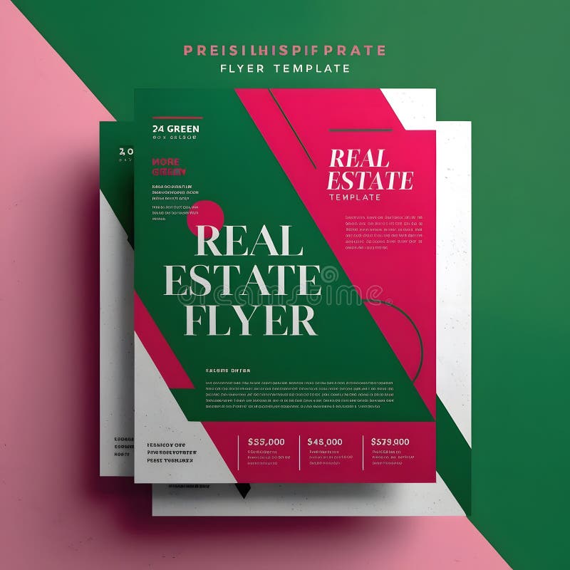 Real State Flyer Template Banner Design Stock Illustration ...