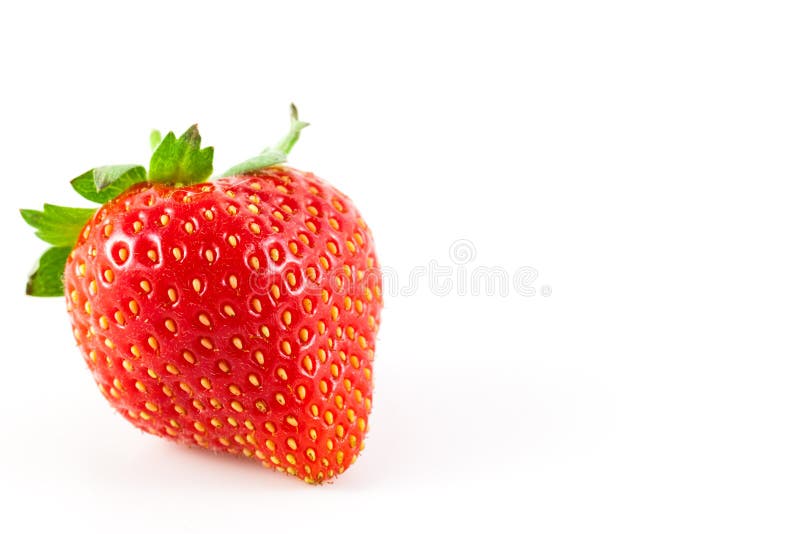 Real strawberry stock photo. Image of organic, green - 64250188