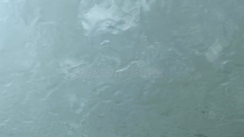 Real Strong Rain Falling at Window Glass with Tree Reflections. Stock ...