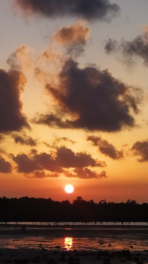 Real Sunset Beautiful View in Kalka Stock Image - Image of kali, view ...