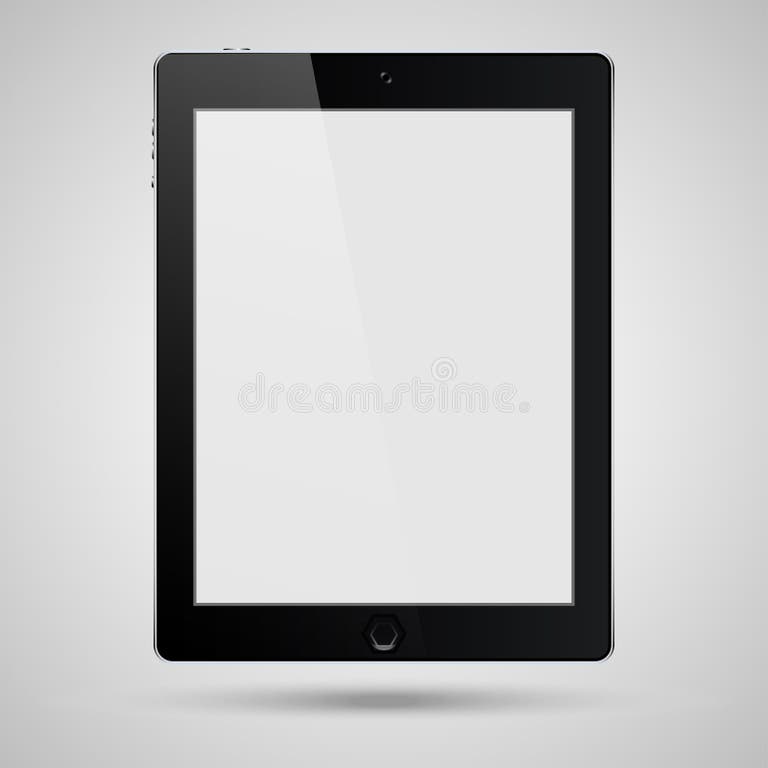 Real tablet stock illustration. Illustration of isolated - 104703427