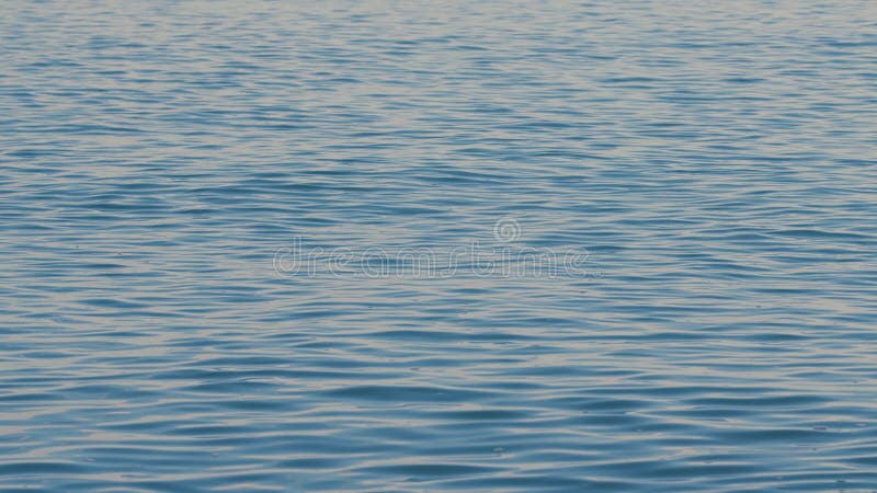 Blue Sea and Sky Horizon. Blue Tones Water Waves Surface As Background ...