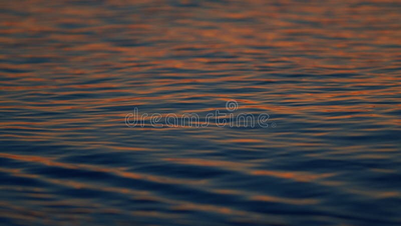 Climate Change. Blue Water Waves Surface. Sunset Water Ripple ...