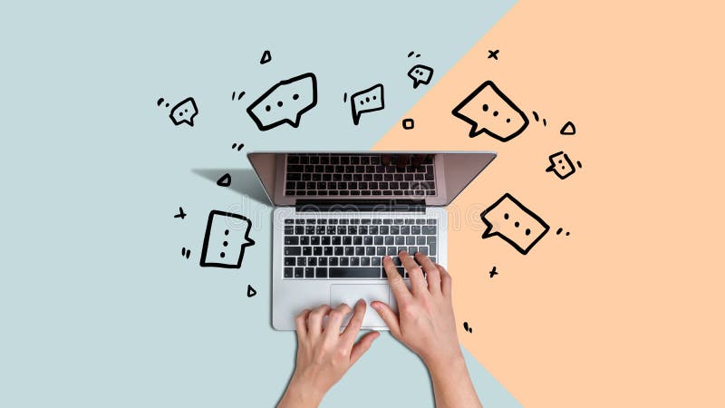 Real-time Computer Network Messaging Facility. Person Chatting Using ...