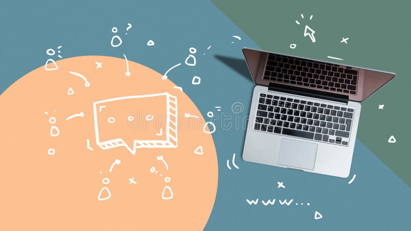 Real-time Computer Network Messaging Facility. Person Chatting Using ...