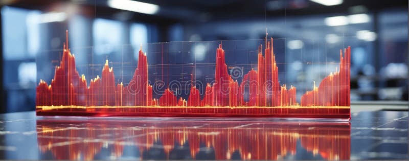 Real-Time Data Analysis in the Modern Office Stock Illustration ...