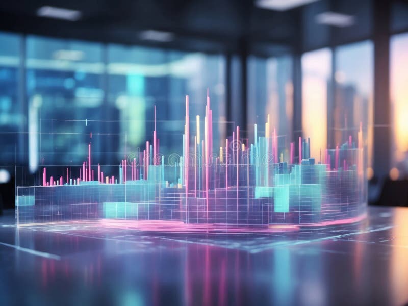 Real-Time Data Analysis in the Office Stock Photo - Image of light ...