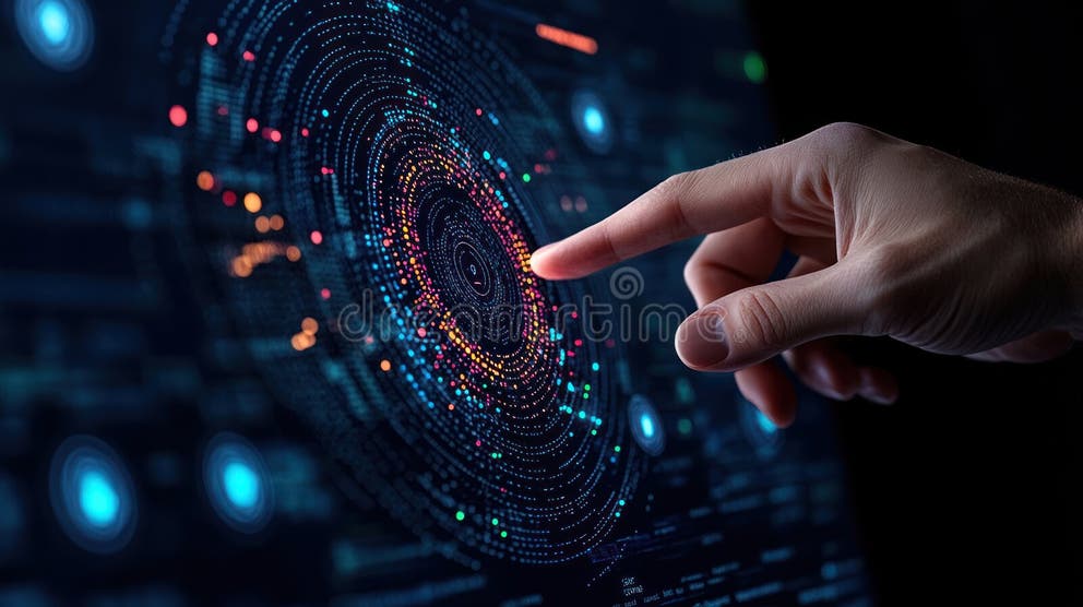 Real-time Data Analytics: Hand Interacting with Futuristic Digital ...