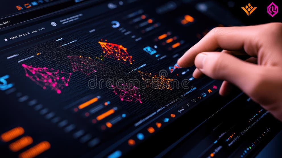 Real-time Data Analytics: Hand Interacting with Futuristic Digital ...