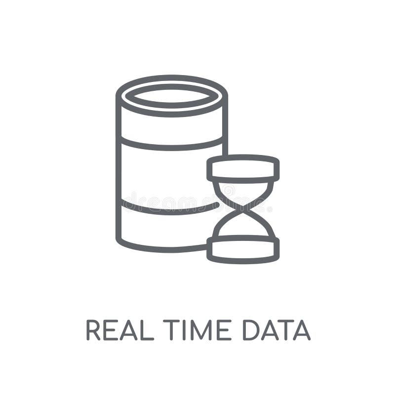 Real Time Data Linear Icon. Modern Outline Real Time Data Logo C Stock ...