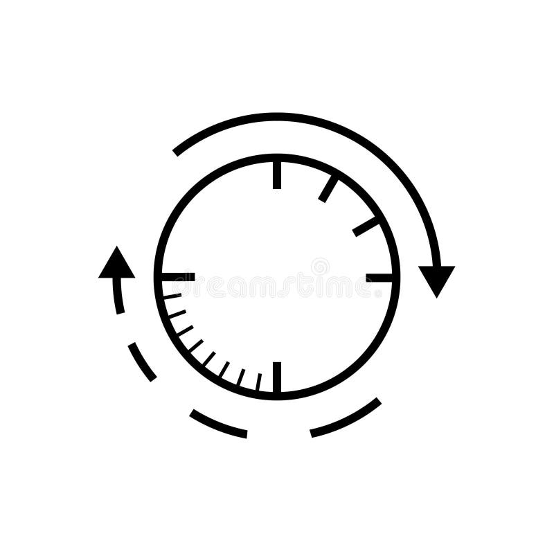 Real Time Data Outline Icon. Isolated Line Vector Illustration from ...