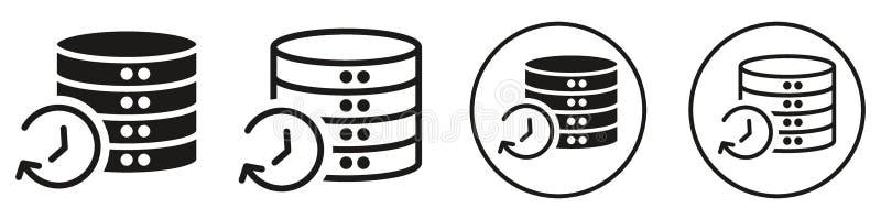 Real Time Date Vector Set Collection for Web Stock Vector ...