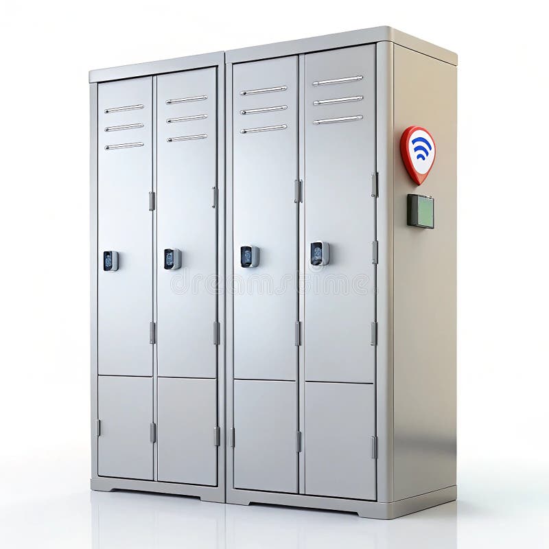 Real Time Locker Tracking Isolated on White Background Stock ...