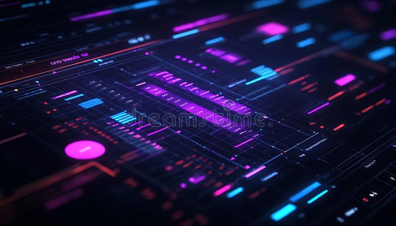 Real-time Project Timeline Management Tool on a Virtual Screen Stock ...