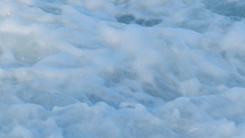 The Tide of the Sea Wave. Calm Sea Surface. Water Spreads Over Small ...