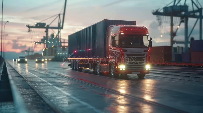 Real-time Tracking of Cargo Using Internet of Things Stock Illustration ...