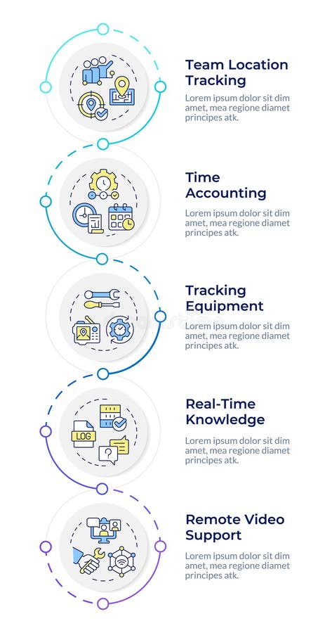 Real-time Tracking and Monitoring Infographic Design Templat Stock ...