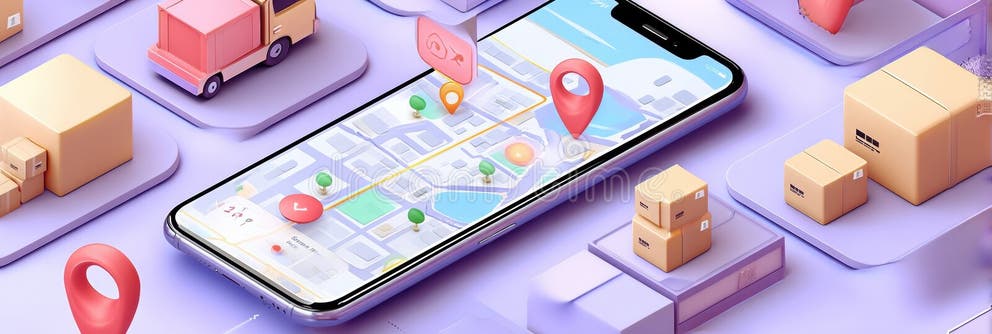 Order Tracker App Displays Real-Time Parcel Movement on Map with ...