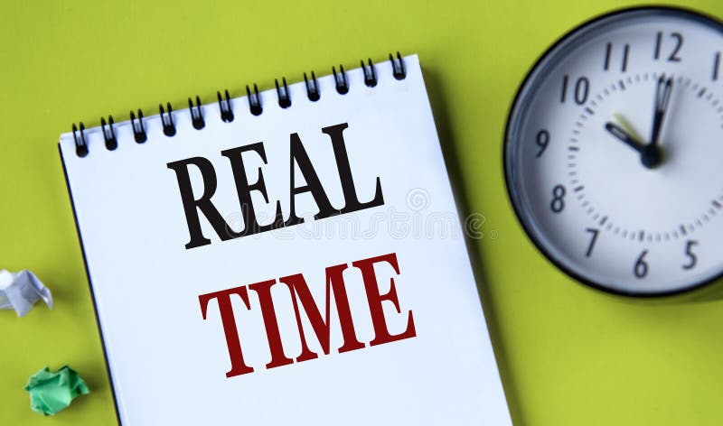 Real Time Words Yellow Background Clock Stock Photos - Free & Royalty ...