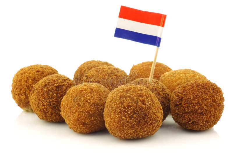 Traditional Dutch Snack Called Bitterballen Stock Photo - Image of ...