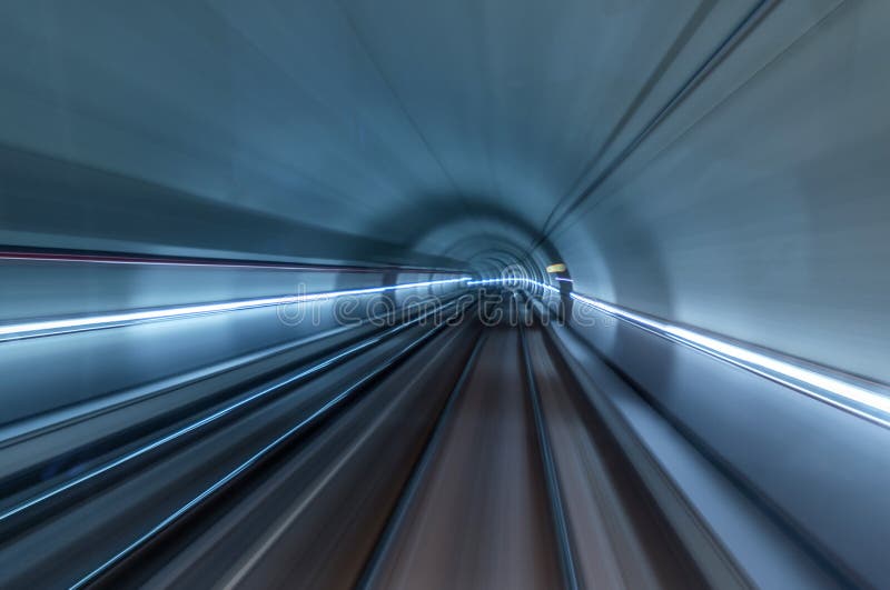 Real Tunnel with High Speed Stock Photo - Image of equipment, scene ...